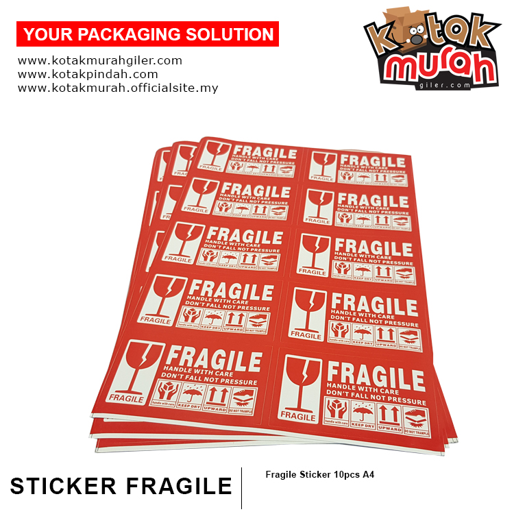 Fragile Sticker RM1/10pcs - :: Kotak Murah Officialsite!
